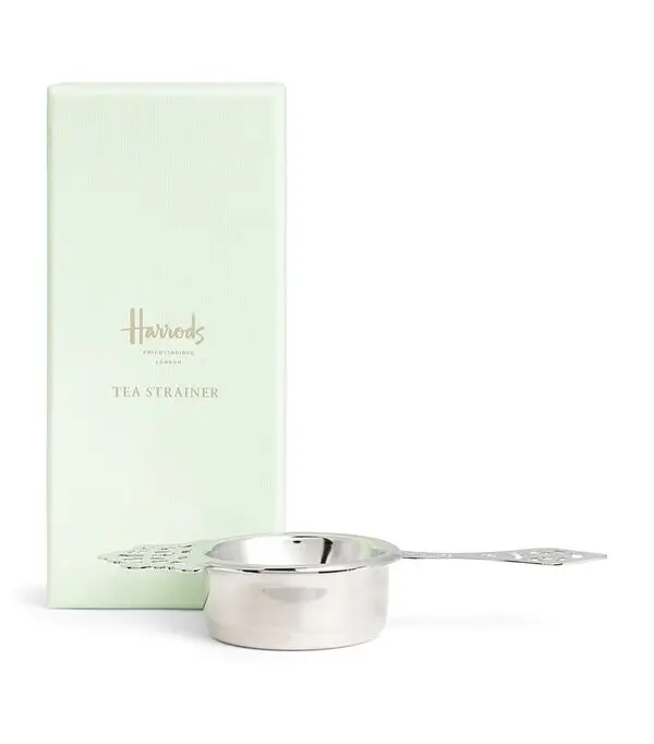 Harrods Stainless Steel Tea Strainer - Silver