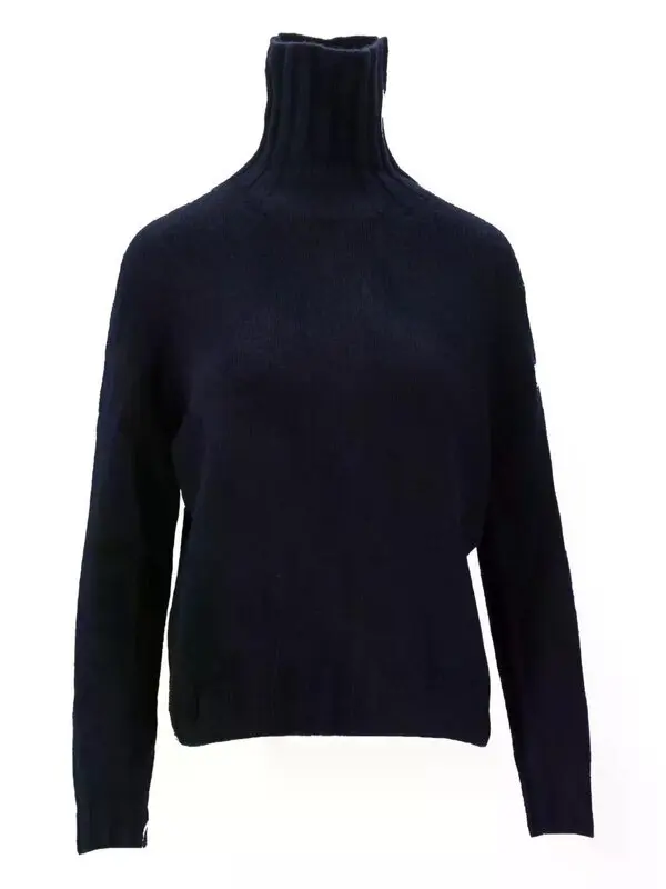LA ROSE Roll-neck Sweater - Blue
