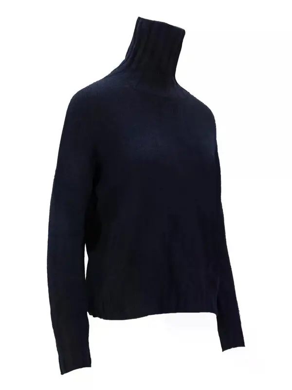 LA ROSE Roll-neck Sweater - Blue
