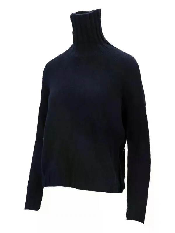 LA ROSE Roll-neck Sweater - Blue