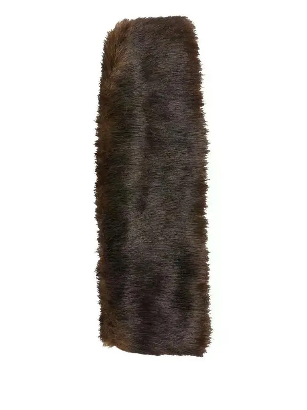 AMOMENTO Fluffy Hair Band - Brown