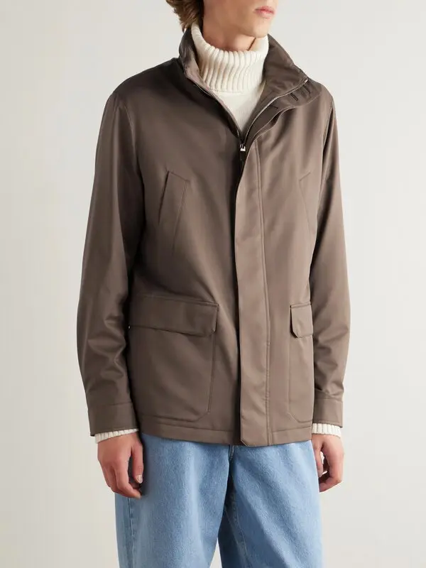 Zegna Morotin 250cc Shell Hooded Field Jacket
