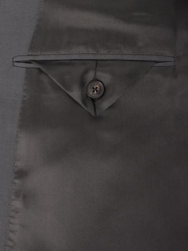 UMIT BENAN Richard Double-breasted Silk And Wool-blend Blazer