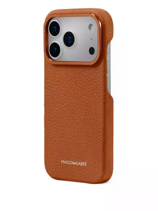MAISON DE SABRE Logo-lettering Iphone 17 Pro Case - Brown