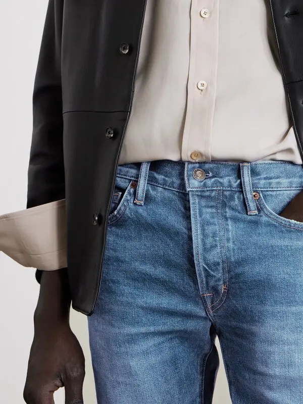 TOM FORD Slim-fit Straight-leg Selvedge Stretch Jeans - Blue