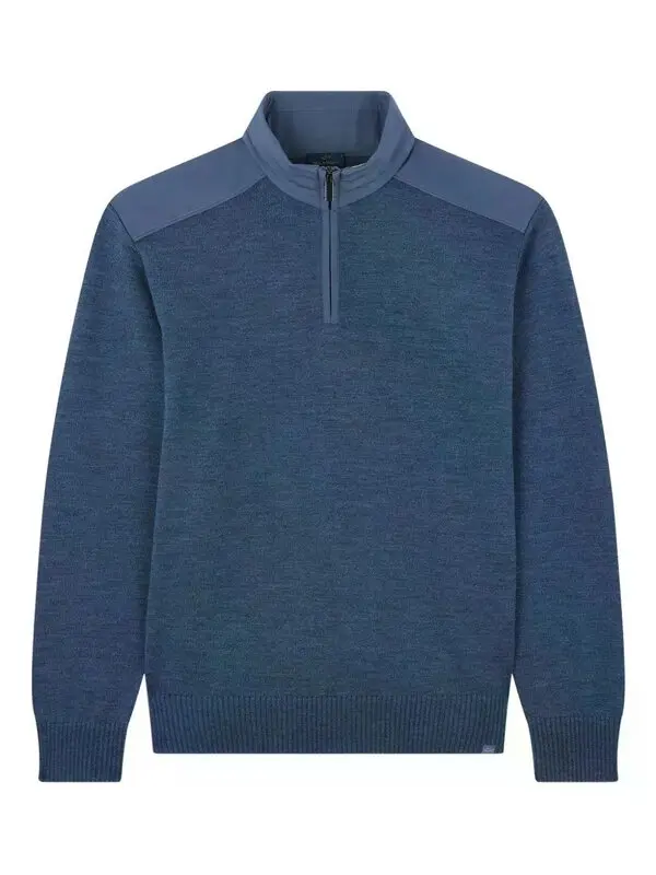 Paul & Shark Half-zip Detail Sweater - Blue