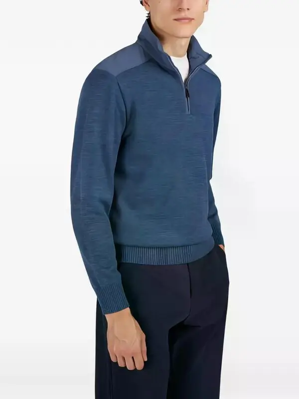 Paul & Shark Half-zip Detail Sweater - Blue