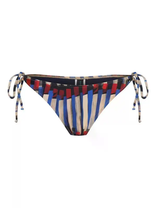LYGIA & NANNY Printed Tie Bikini Bottom - Blue