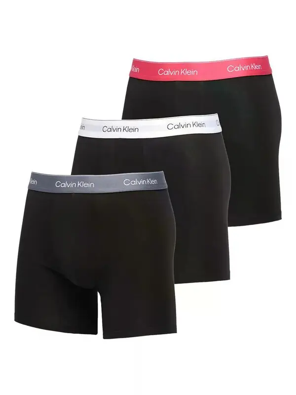 Calvin Klein Logo-waistband Boxers - Black