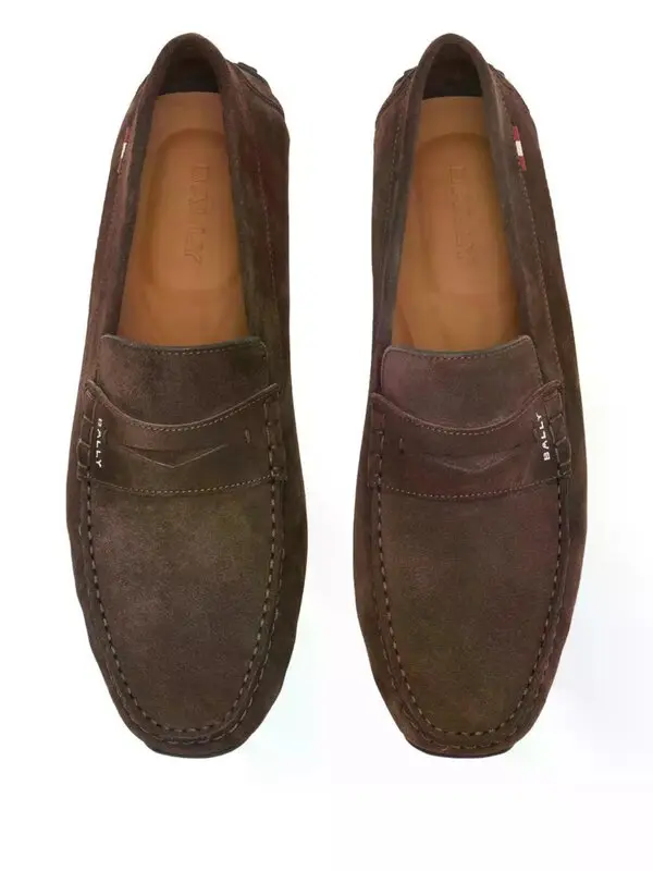 Bally Pilot Driver Suede Loafers