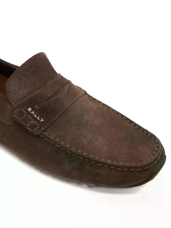 Bally Pilot Driver Suede Loafers