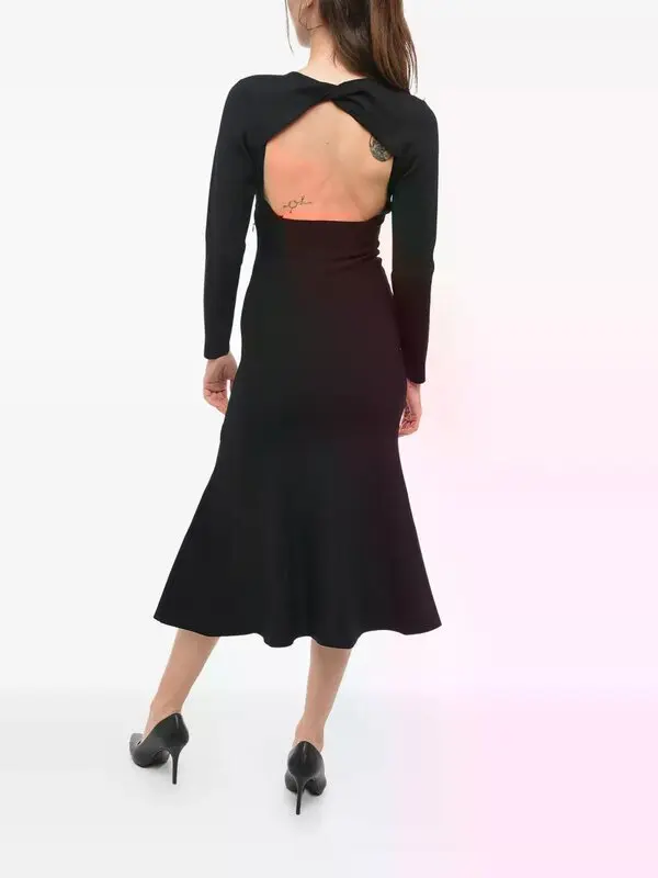 Roland Mouret Detachable-sleeves Midi Dress