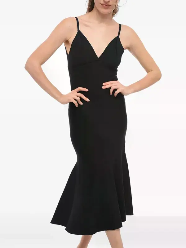 Roland Mouret Detachable-sleeves Midi Dress