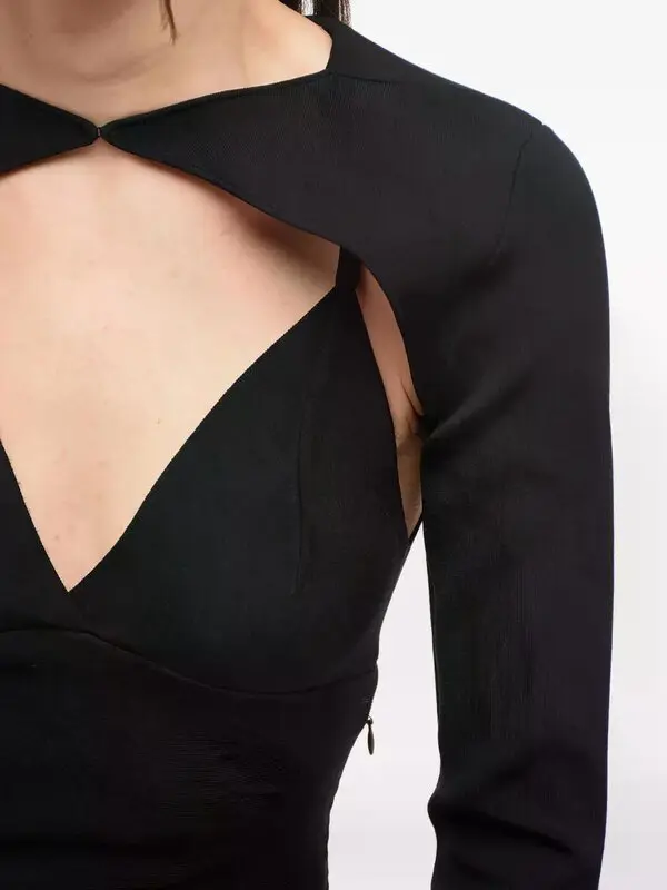Roland Mouret Detachable-sleeves Midi Dress