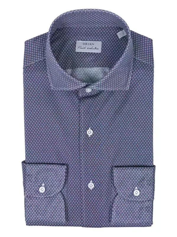 ORIAN Button-fastening Shirt - Blue