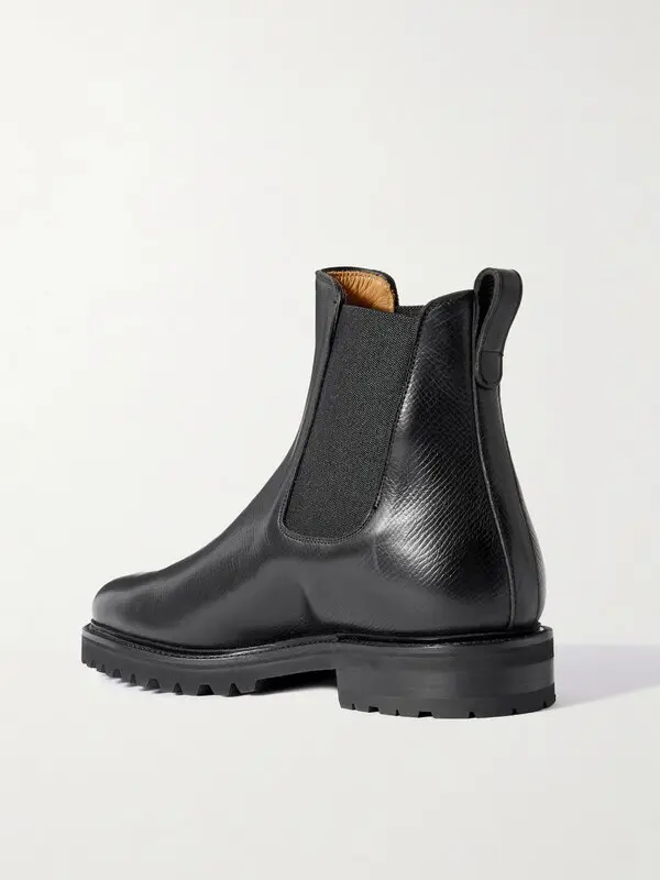 MAJORDOME M11 Cross-grain Leather Chelsea Boots