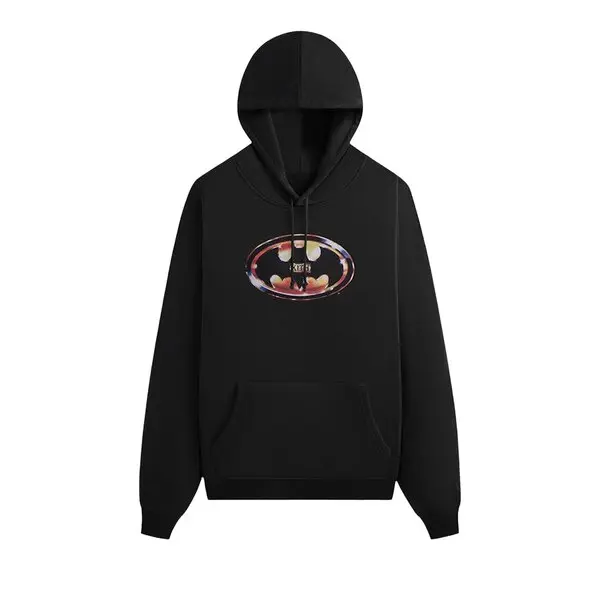 Kith X Batman Logo Vintage Nelson Hoodie - Black