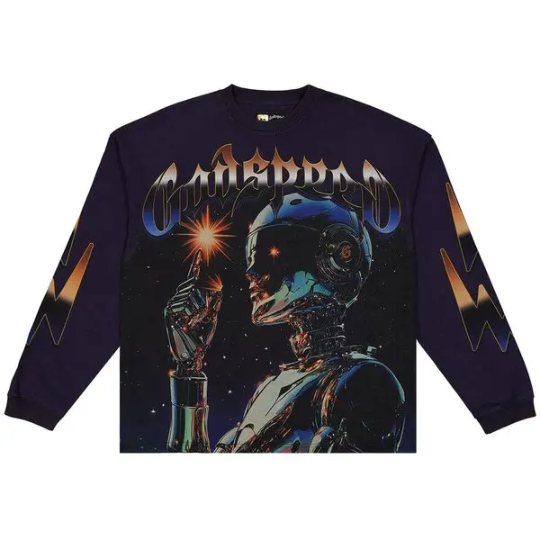 GODSPEED Sputnik Long-sleeve T-shirt - Blue