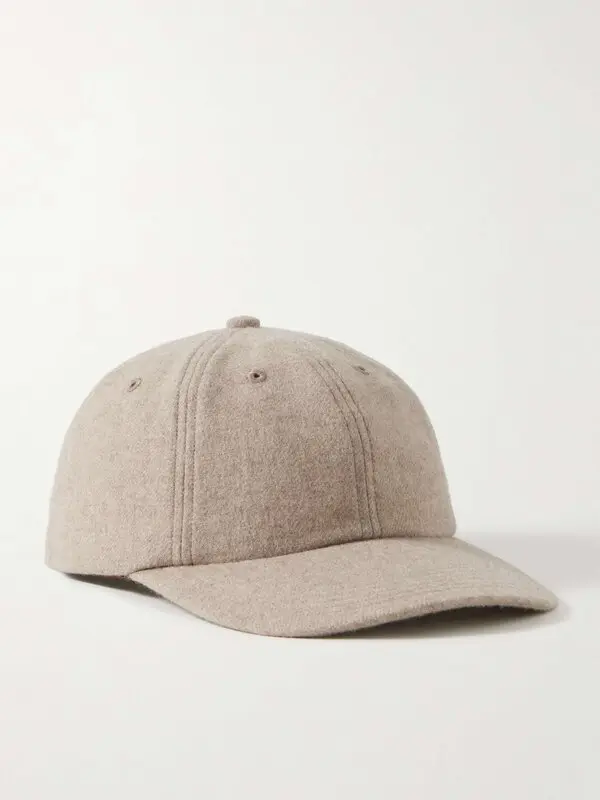KAPTAIN SUNSHINE Cashmere Baseball Cap - Beige