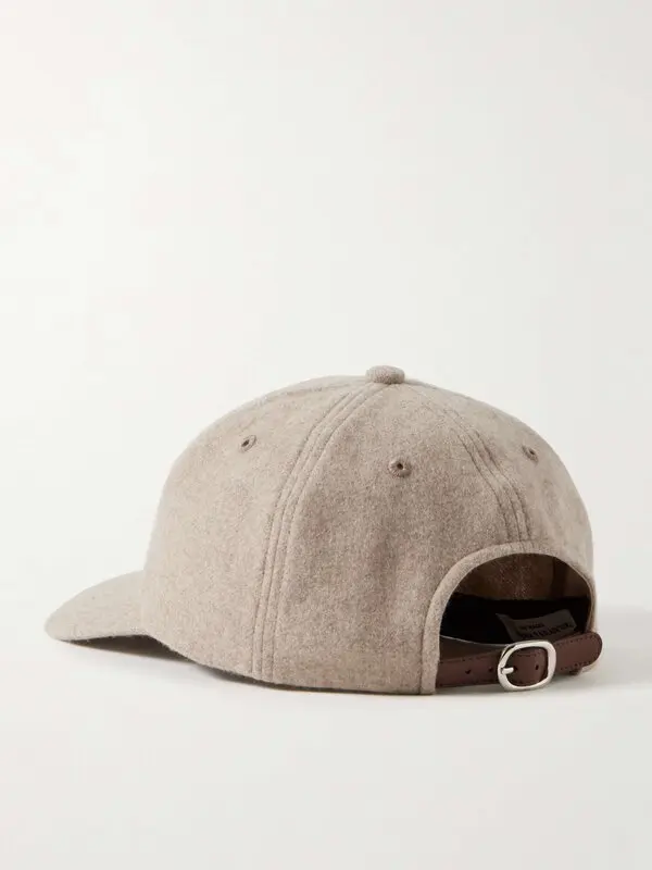 KAPTAIN SUNSHINE Cashmere Baseball Cap - Beige