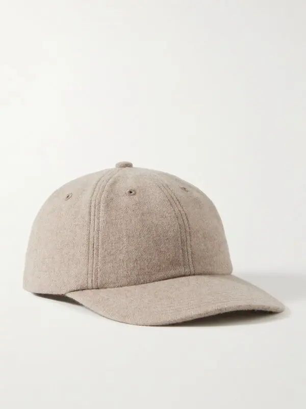 KAPTAIN SUNSHINE Cashmere Baseball Cap - Neutrals