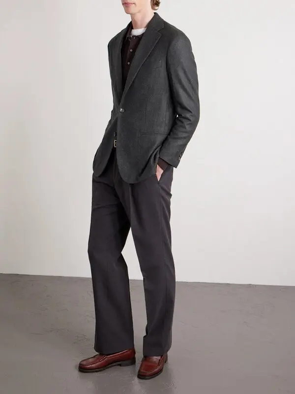 J. MUESER Waverly Wool-twill Blazer