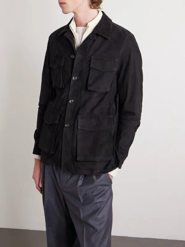 J. MUESER Suede Overshirt