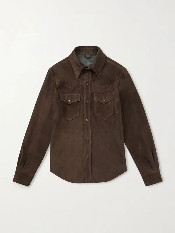 J. MUESER Suede Western Overshirt
