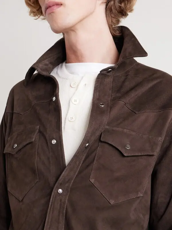J. MUESER Suede Western Overshirt