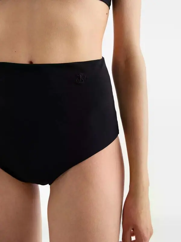 JIL SANDER Embroidered Monogram Bikini Bottom
