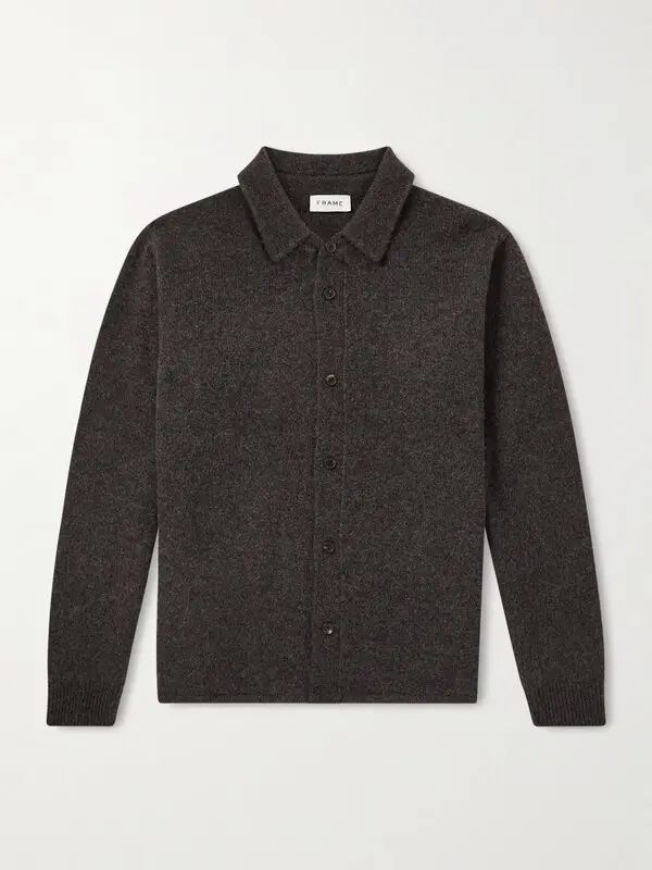 FRAME Wool And Yak-blend Cardigan - Gray