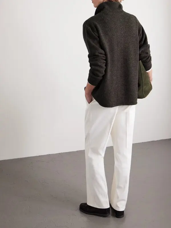 FRAME Wool And Yak-blend Cardigan - Gray