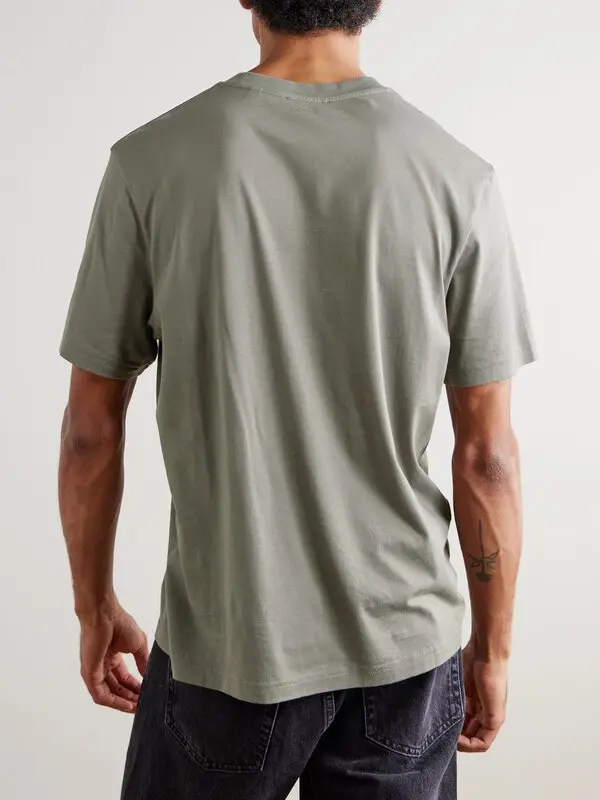 FRAME Supima Cotton-jersey T-shirt - Green
