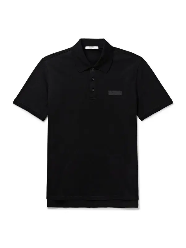 Givenchy Cotton-piqué Polo Shirt - Black