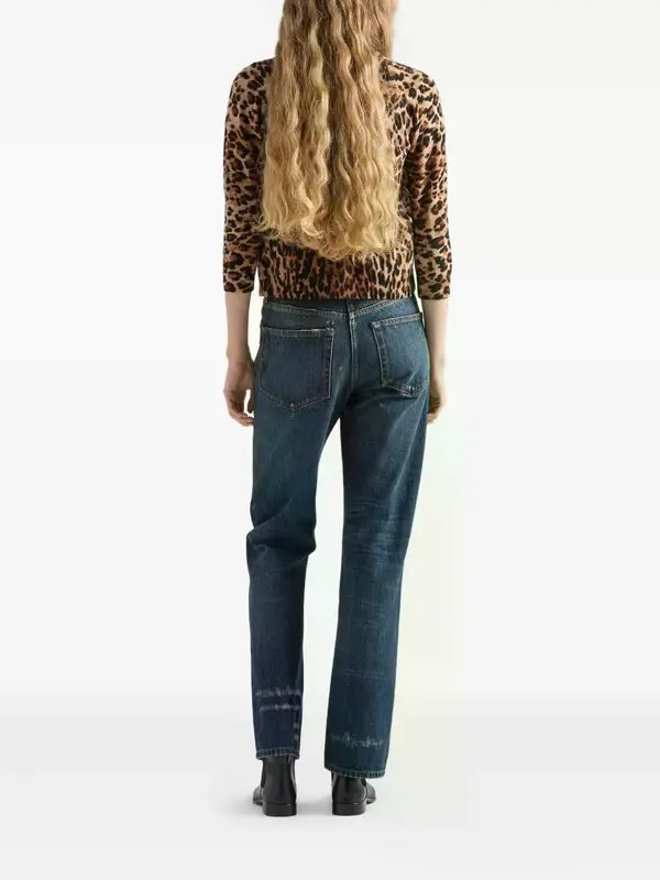 Prada Animal-print Button-up Cardigan