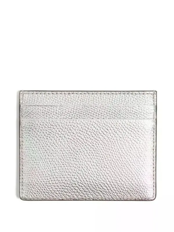 Valentino Garavani V-logo Signature Card Holder - Silver