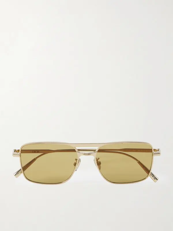 Dior Diorblacksuits17u D-frame Sunglasses - Gold