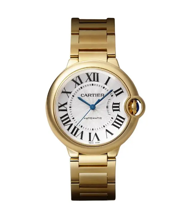 CARTIER Ballon Bleu De Automatic 18-karat Gold Watch - White