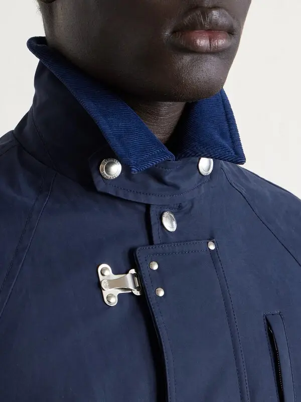 Brunello Cucinelli Corduroy-trimmed Cotton-blend Field Jacket - Blue