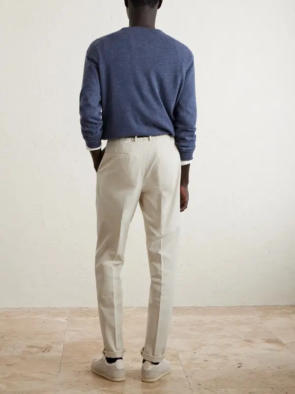 Brunello Cucinelli Slim-fit Cashmere Sweater - Blue
