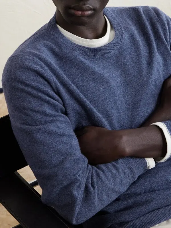 Brunello Cucinelli Slim-fit Cashmere Sweater - Blue