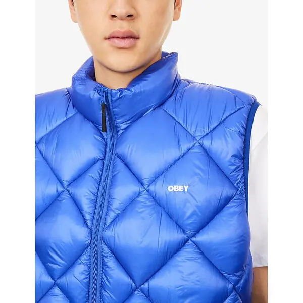 Obey Compass Quilted Nylon Gilet