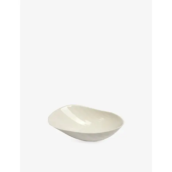 GOHAR WORLD Sadaf Porcelain Bowl 25cm - White