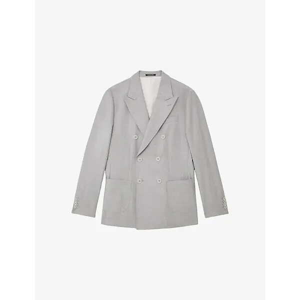 REISS Tyler Double-breasted Wool Blazer