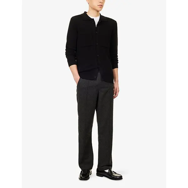 RAITH Elias Ribbed Cotton-knit Cardigan