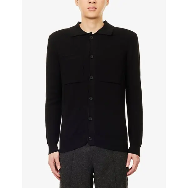 RAITH Elias Ribbed Cotton-knit Cardigan