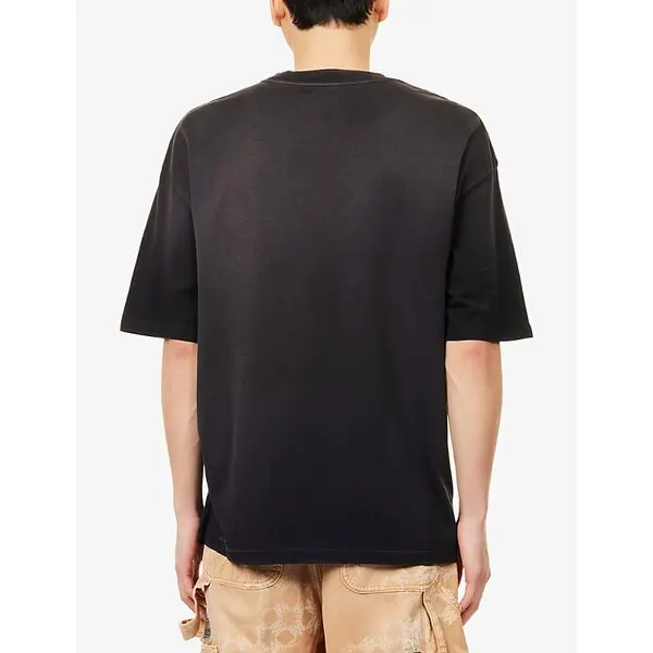 Amiri Spliced Logo Oversized Cotton-jersey T-shirt