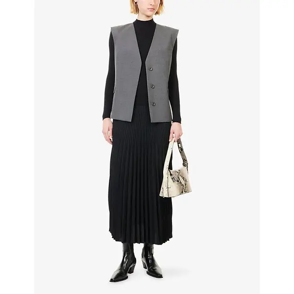 ME+EM Ribbed Wool And Cashmere Jumper - Black
