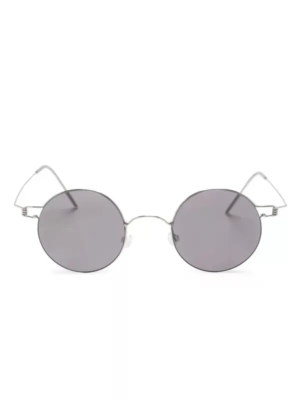 LINDBERG Round Frame Sunglasses - Silver