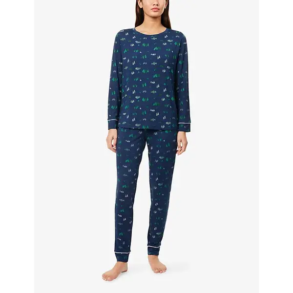 Eberjey Gisele Graphic-print Modal-jersey Pyjamas